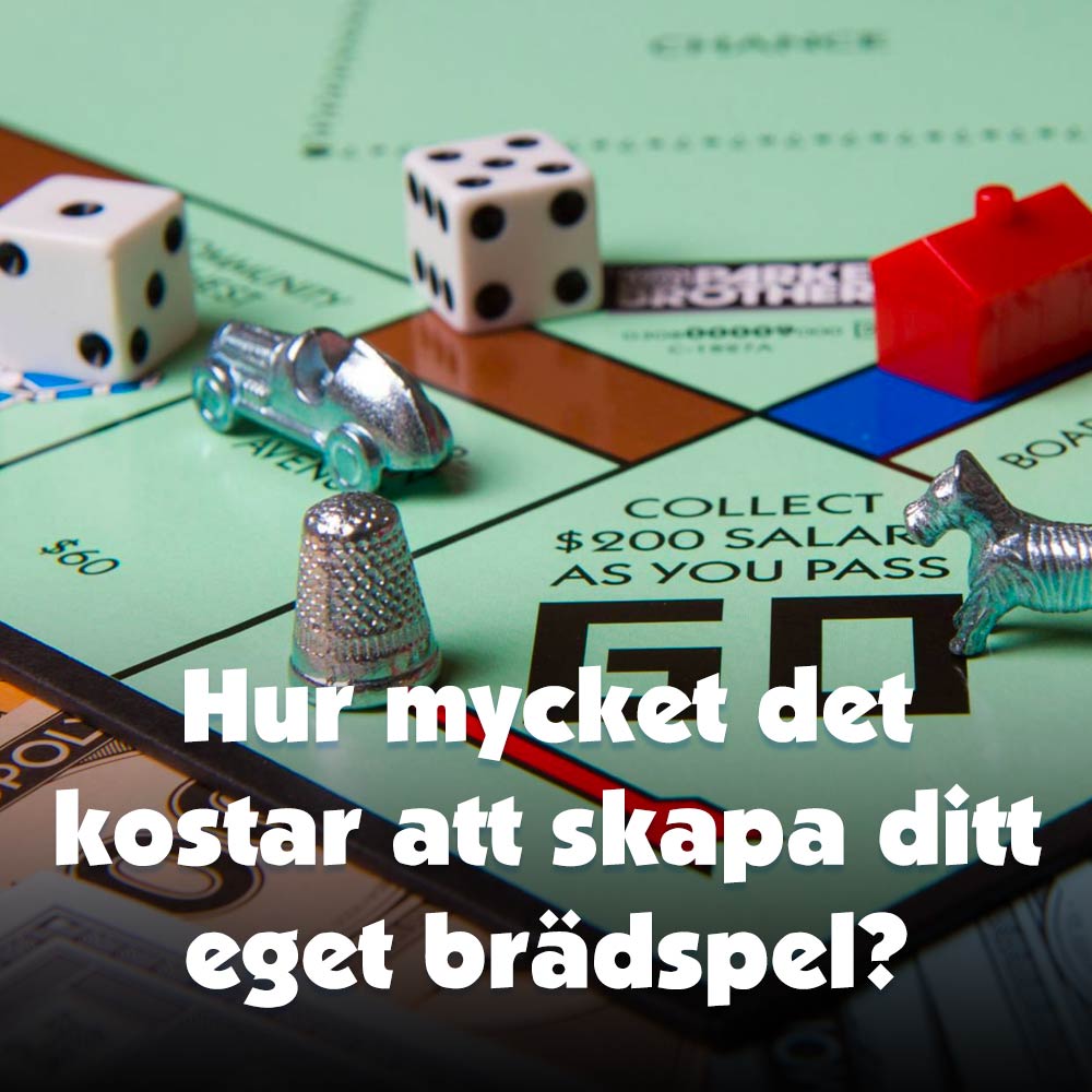 Hur mycket det kostar att skapa ditt eget brädspel?