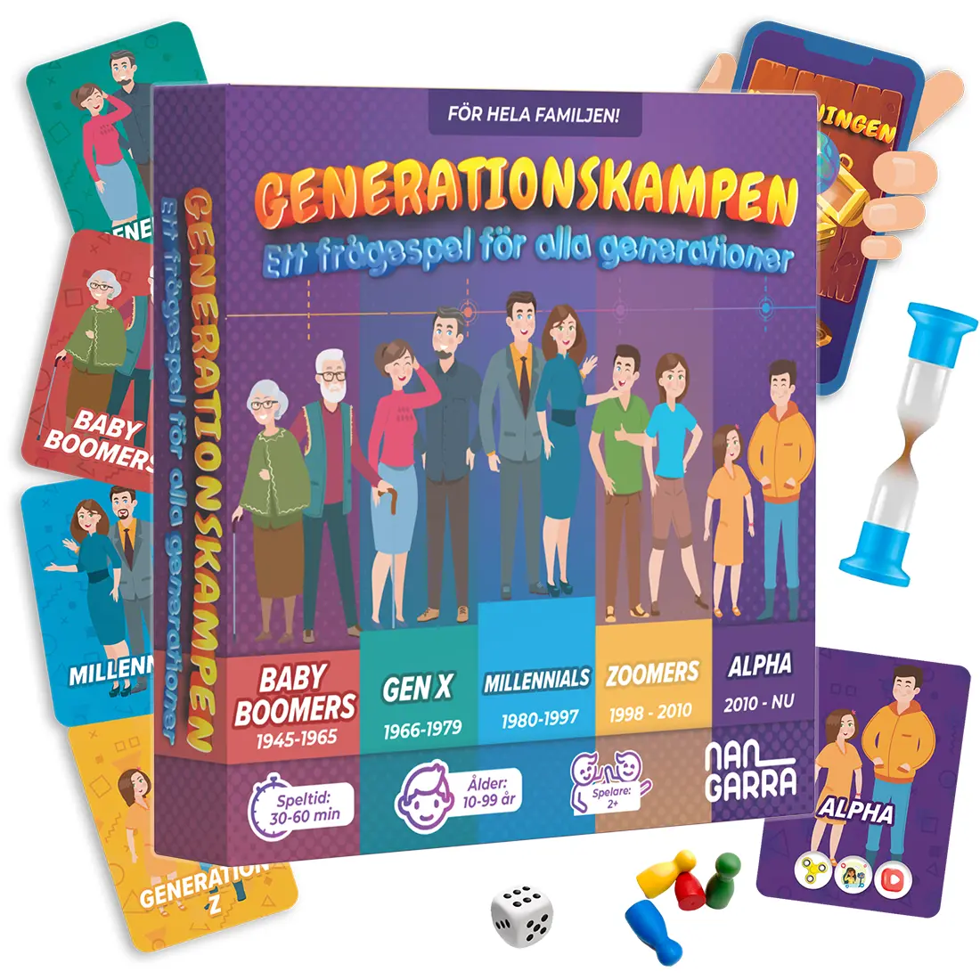 The generational battle Quiz | Nangarra games | Popular board game